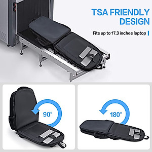 OIWAS Business Laptop Backpack for Men, Extra Large 36L Travel Backpacks with USB Charging Port, Water Resistant College School Computer Backpack Fits 15.6 Inch Laptop Notebook Bag