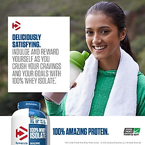 Dymatize 100% Whey Isolate Protein Powder, Fast Digestion & Absorption, Banned Substance Tested, Classic, 1.76 Pound, Chocolate, 27.2 Oz