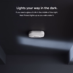 Google Nest Protect - Smoke Alarm - Smoke Detector and Carbon Monoxide Detector - Wired, White