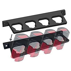 Generic Battery Holder for Milwaukee M12,12V Battery Holder Milwaukee,Battery Storage for Milwaukee,Wall Mount for Milwaukee 12V Batteries,Grey