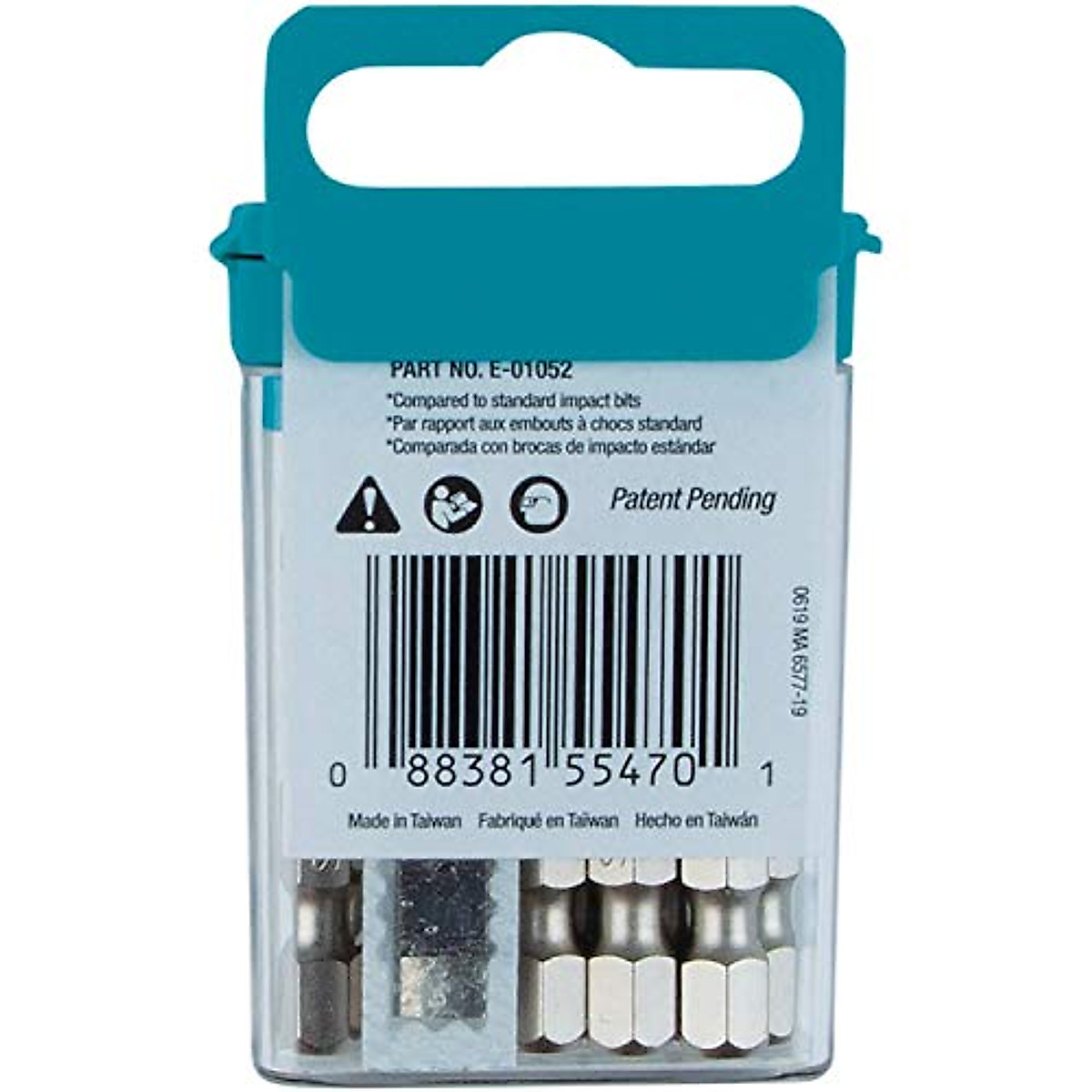 Makita E-01052 Impact XPS™ #2 Square 2" Power Bit, 15/pk