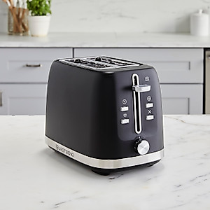 West Bend Toaster 2 Slice Extra-Wide and Deep Slots with 3 Functions and 7 Shade Settings Manual Lift Lever and Auto-Shut Off, 750-Watts, Black