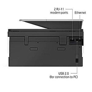 HP OfficeJet Pro 9015 All-in-One Wireless Color Printer, with Smart Home Office Productivity, HP Instant Ink, Works with Alexa (1KR42A)