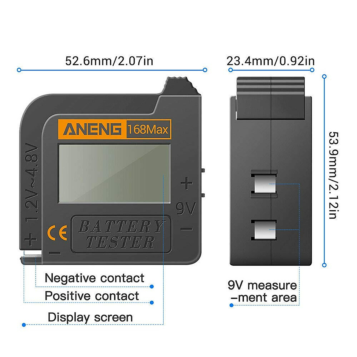 New Generation Universal Digital LCD Battery Tester for AA AAA C D 9V Button Cell