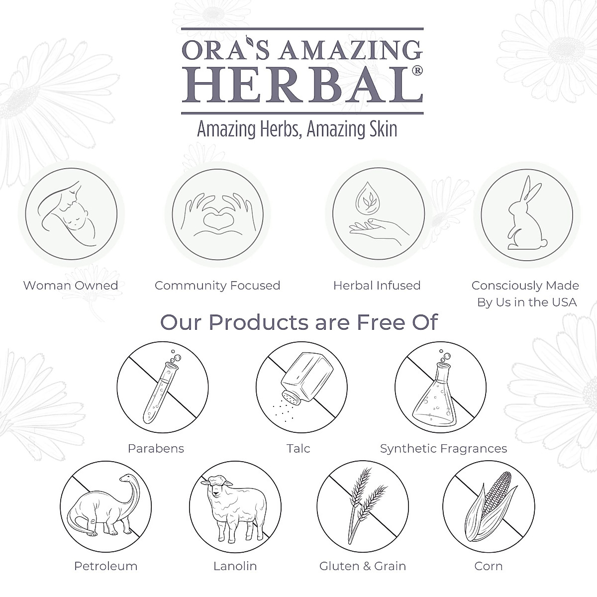 Natural Body Powder, 2.5 Ounces Pack of 3, Dusting Powder No Talc, Corn, Grain or Gluten Blissful Earth Scent (Essential Oil Only No Synthetic Fragrance) Non GMO Made in The USA, Ora's Amazing Herbal