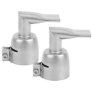 Heat Gun Nozzles, 2pcs 20mm 90 Degree Stainless Steel Hot Air Gun Nozzle, Welding Nozzle Hot Air Gun Attachments, for PP PVC Plastic Sheet Welding