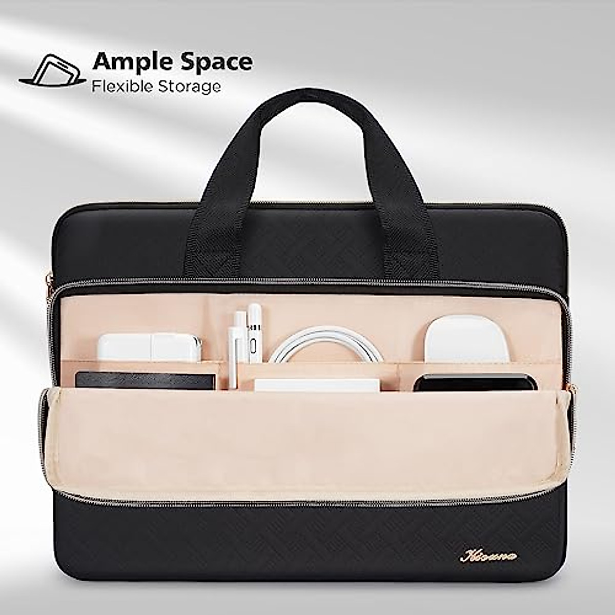 KIZUNA Laptop Sleeve Case 14 Inch Computer Carrying Handbag for 15" MacBook air M2 2023/Lenovo Flex 14/IdeaPad Flex 5/15.4 MacBook Pro/HP EliteBook 840 G5/HP Pro 14 G3/Dell Latitude/Surface Laptop 3