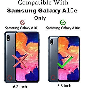 Yiakeng Samsung Galaxy A10E Case, Shockproof Slim Protective with Kickstand Hard Phone Cover for Samsung Galaxy A10E (Blue)