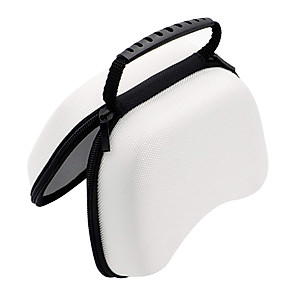 My Genik Controller Holder Protective Case for Sony Playstation 5, Wireless Consoles Carrying Pouch Hard Shell Travel Bag White