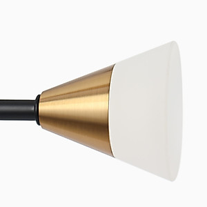 ZEVNI LED Gold Foyer Light Fixture, 10-Light Wagon Wheel Pendant Lighting, Plated Dark Copper, Warm White Glow, 2310LM, 3045K