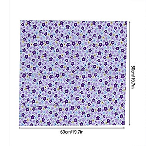Sewing Cloth, Cloth Printed Fabric Comfortable Cotton Fabric Easy to Iron Beautiful Printing Patterns for Craft Fabric Bundle