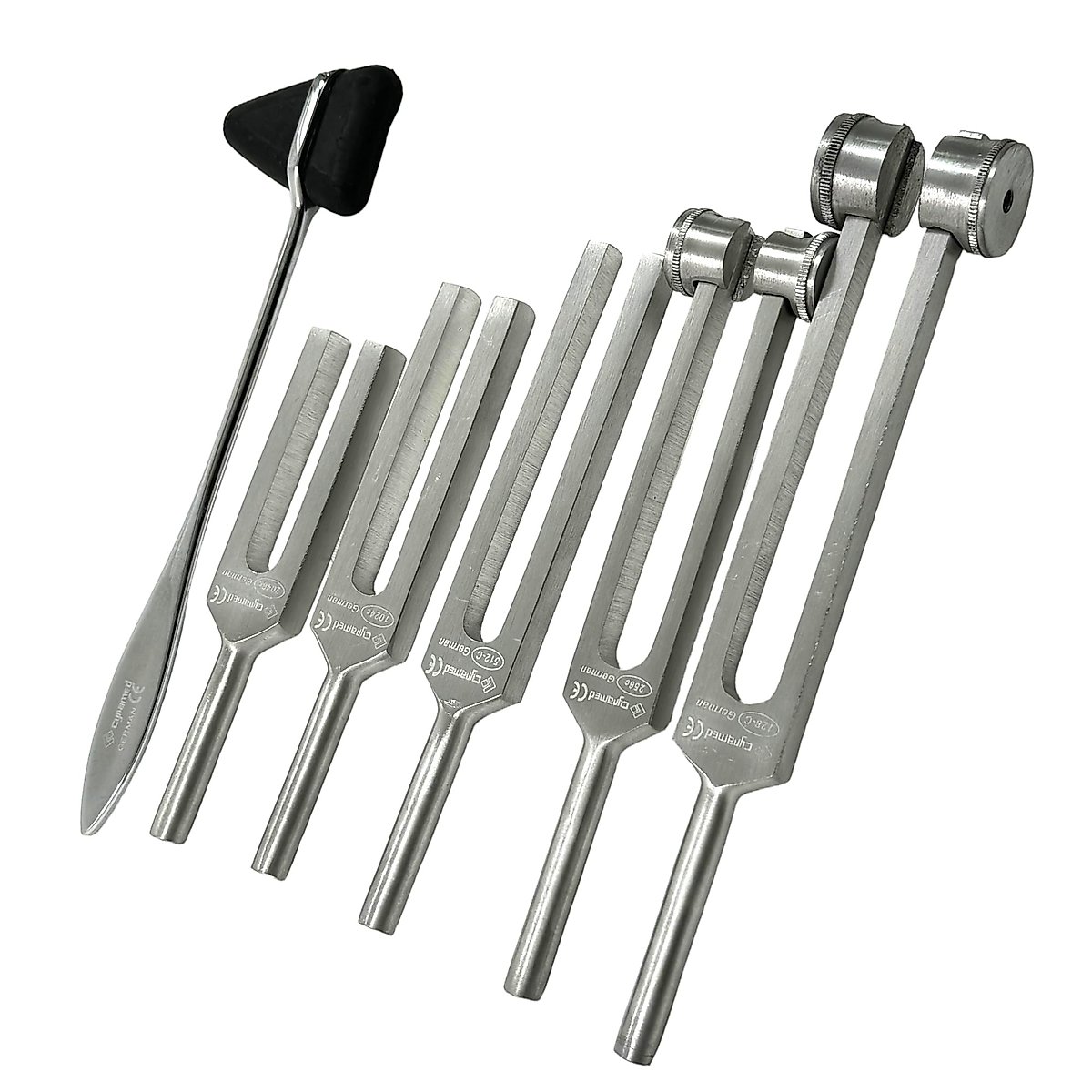 Tuning Fork Set of 5 Taylor Hammer Diagnostic Instruments CYNAMED