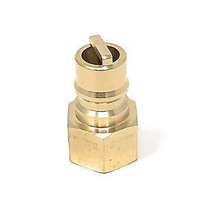 1/2" QDD Female NPT Insert Hose Connector Plug Brass Quick Release Valve [3612] Propane LP Natural Gas Fluid or Air Connect/Disconnect Conexion