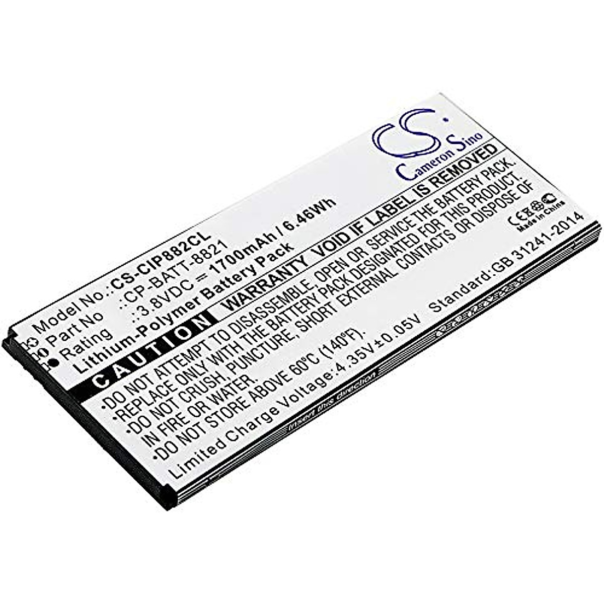 XPS Replacement Battery for Cisco 8821 CP-8821-EX-K9-BUN CP-8821-K9-BUN Wireless IP Phone 8821 Cisco 74-102376-01