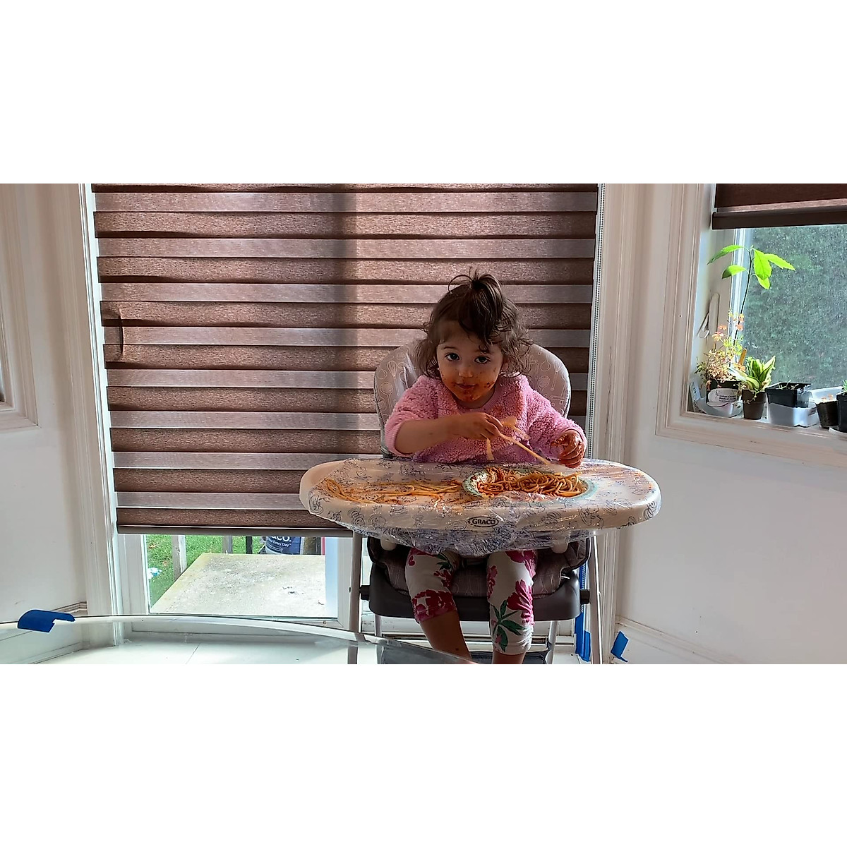 Pristine Aid Toddler Table Cover for Highchair – 8Pcs Set High Chair Cover Compatible with Standard Trays – Disposable and Practical Design – Ideal for Non-Messy Experiences, Baby Weaning … (8 PCS)