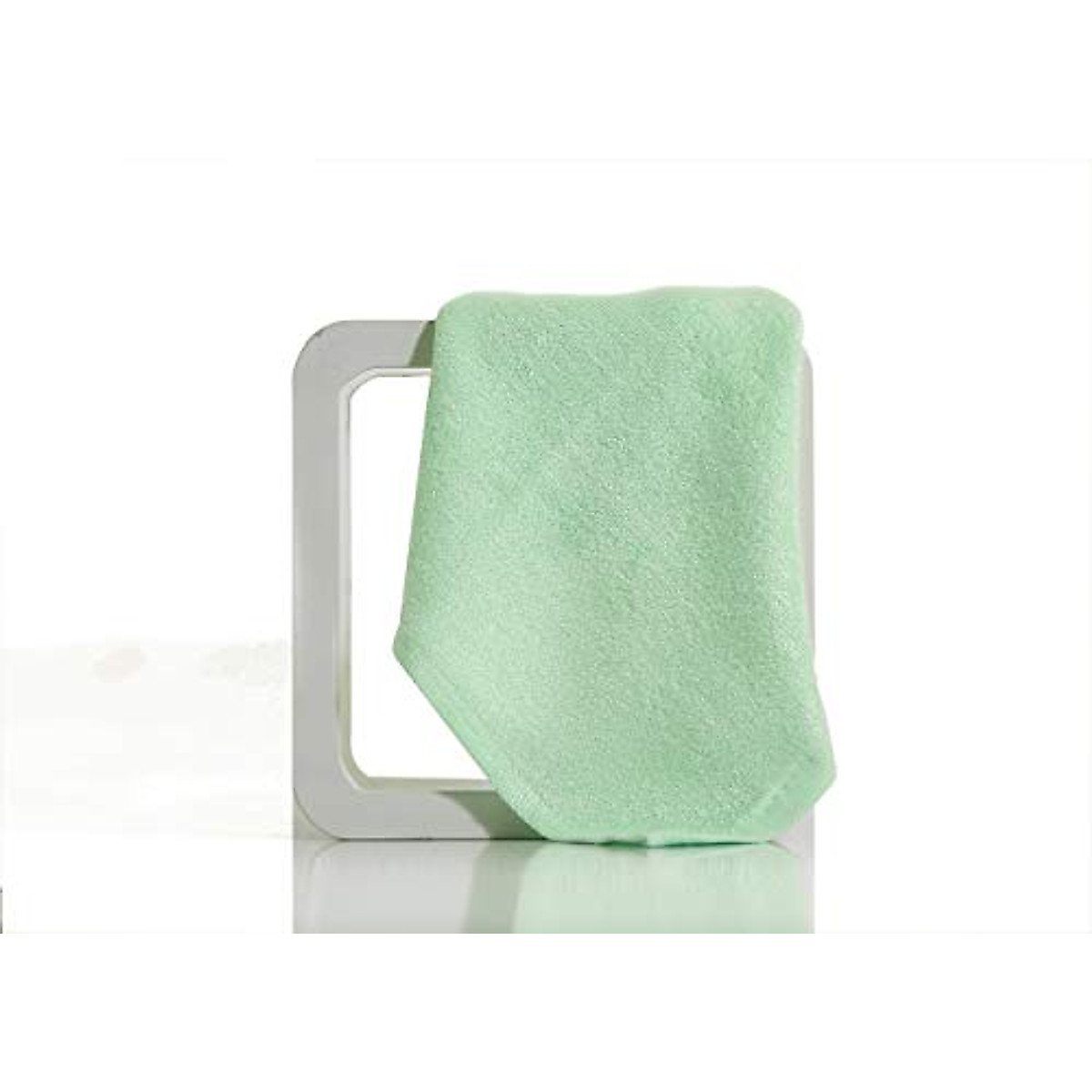 100% Bamboo Fiber Fade-Resistant Super Soft and High Absorbent Multi-Purpose Fingertip Towels, 8 Washcloths Face Cloths (10inch x 10inch).8Pieces