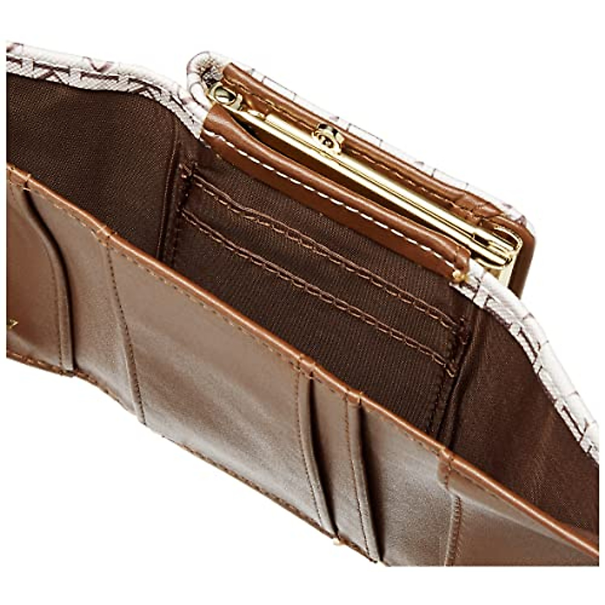 Aldi SR8 Women's Tri-Fold Wallet, Monogram, Hello Kitty Beige