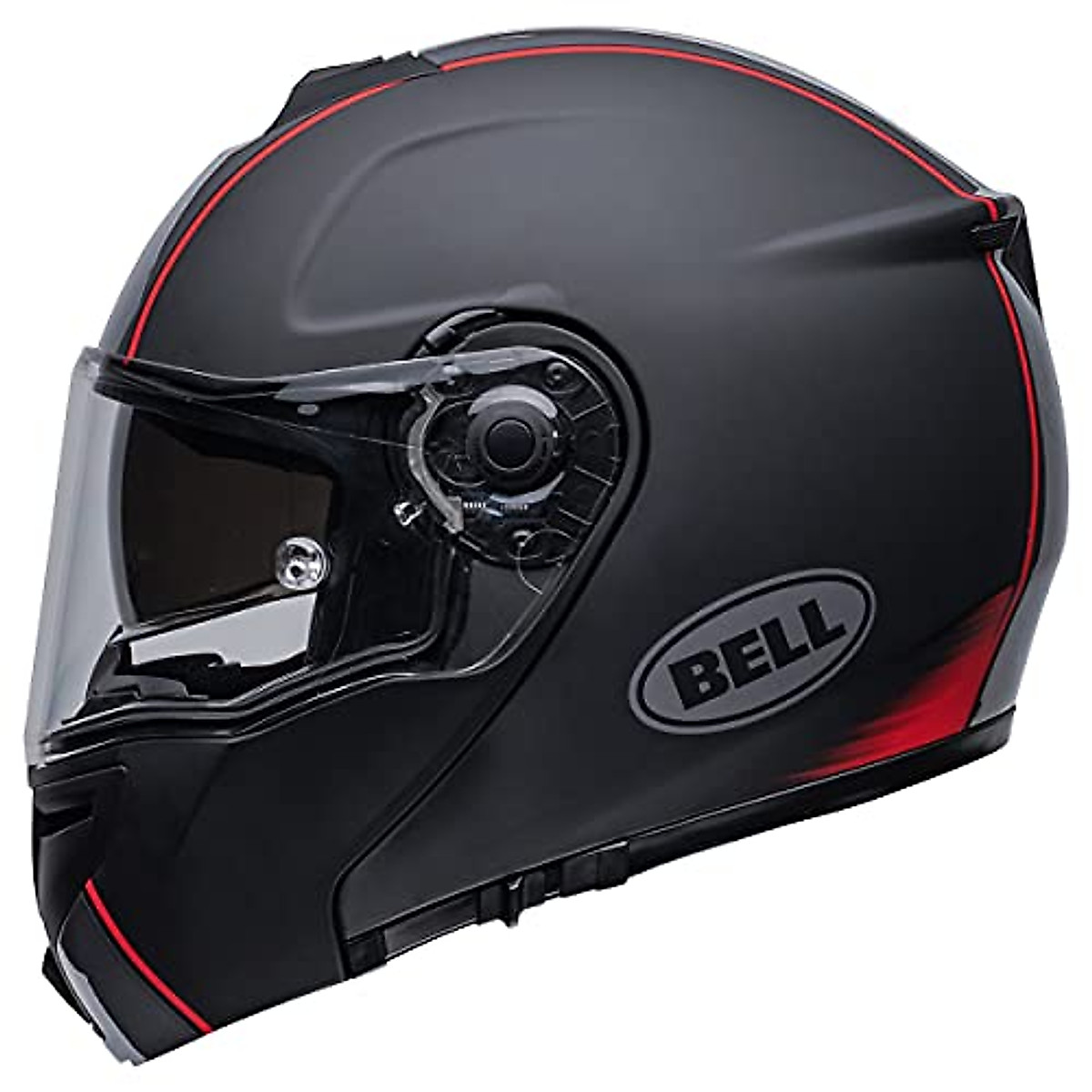 BELL SRT Modular Helmet (Hartluck Jamo Matte/Gloss Black/Red - X-Large)