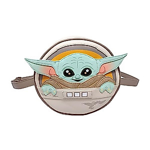 Loungefly Disney Star Wars Grogu Baby Yoda Cosplay Canteen Crossbody Satchel Handbag Purse