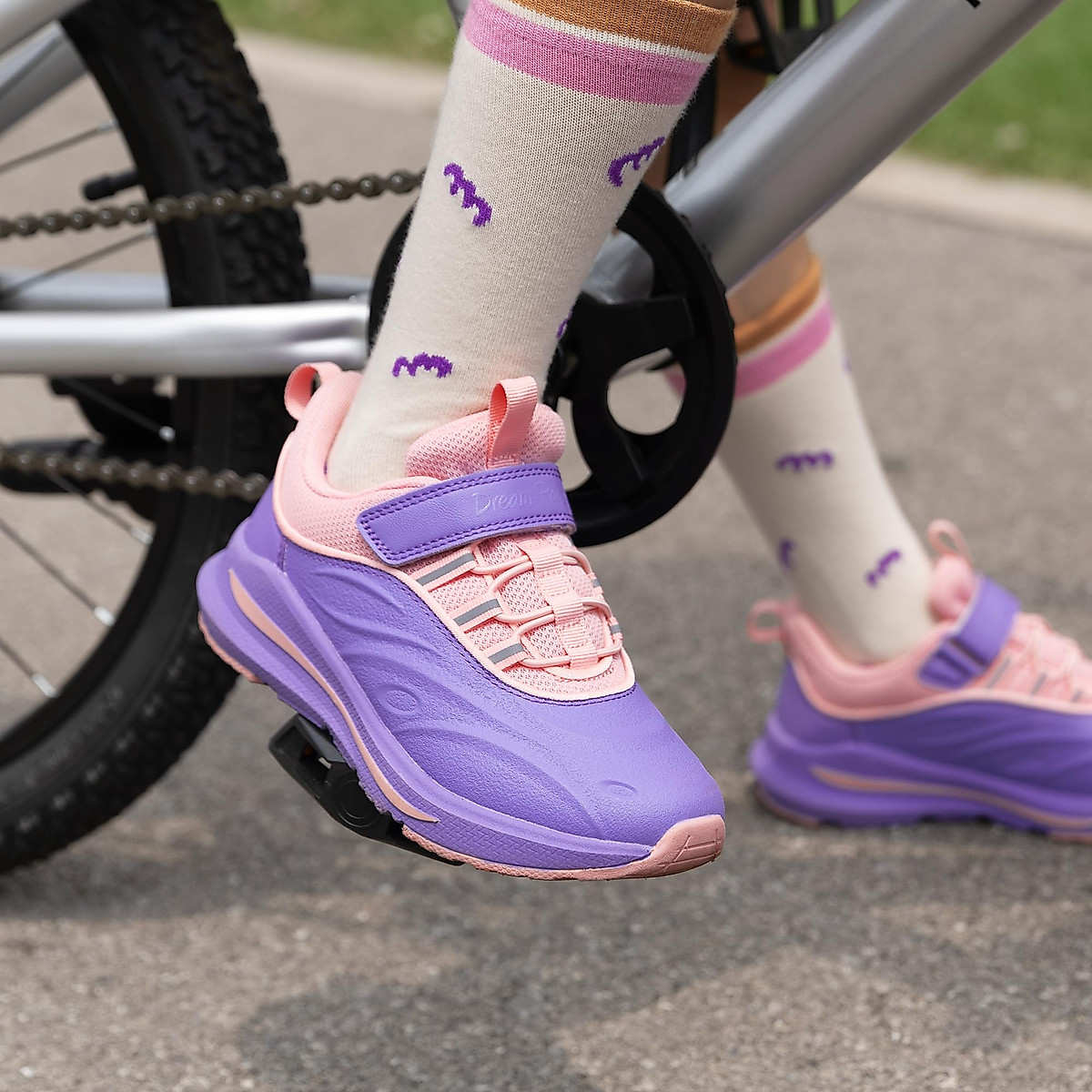 DREAM PAIRS Boys Girls Shoes Kids DuraPlay Tennis Running Athletic Protective Walking Sneakers for Little/Big Kid,Size 2 Little Kid,Purple/Pink,SDRS2335K