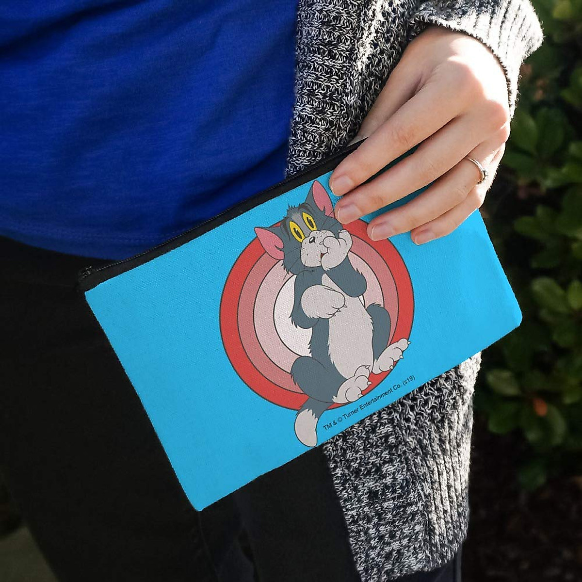 GRAPHICS & MORE Tom and Jerry Tom Character Pencil Pen Organizer Zipper Pouch Case