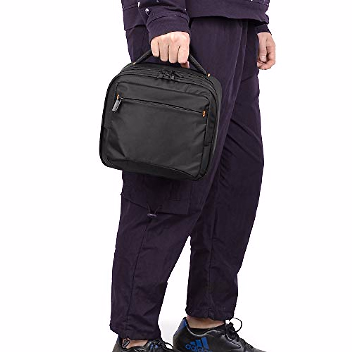 CURMIO Double Layers Projector Case, Mini Projector Carrying Bag Compatible with DR.J Professional and QKK Mini Projector, Black