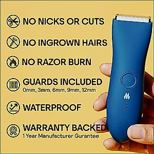 MERIDIAN Original Bikini Trimmer for Women, Body Hair Trimmer for Women, Pubic Hair Trimmer for Women, Body Shaver Women, Body Trimmer for Women & Men, Body Groomer for Women & Men Ocean