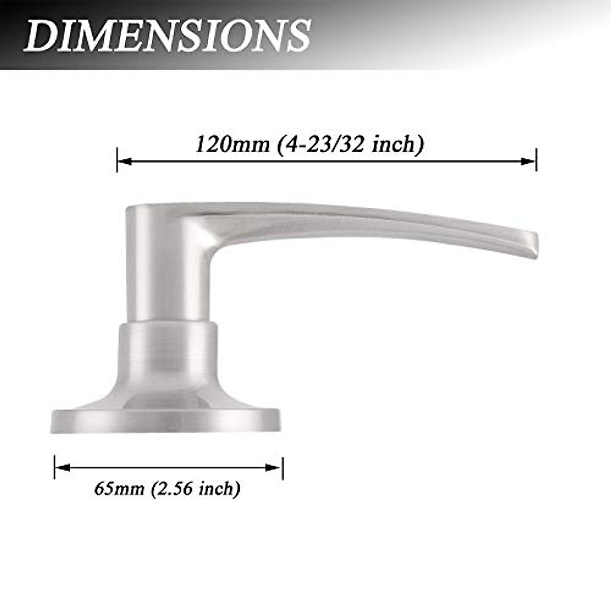 Probrico (1 Pack Door Hardware Dummy Lever Door Handles for Closets,Single Side Individual Door Lever in Satin Nickel