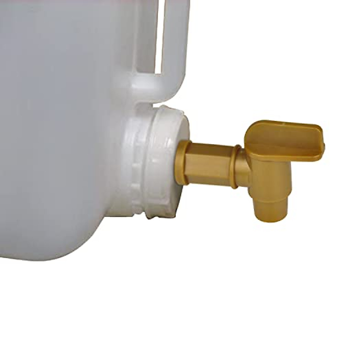 PowGrow Plastic Faucet Spigot, 3/4 NPT Spigot Faucet for Plastic Drums, Durable Polyethylene Material Faucet Replacement Spigot, 1 Inch Thread Size,2-Pack