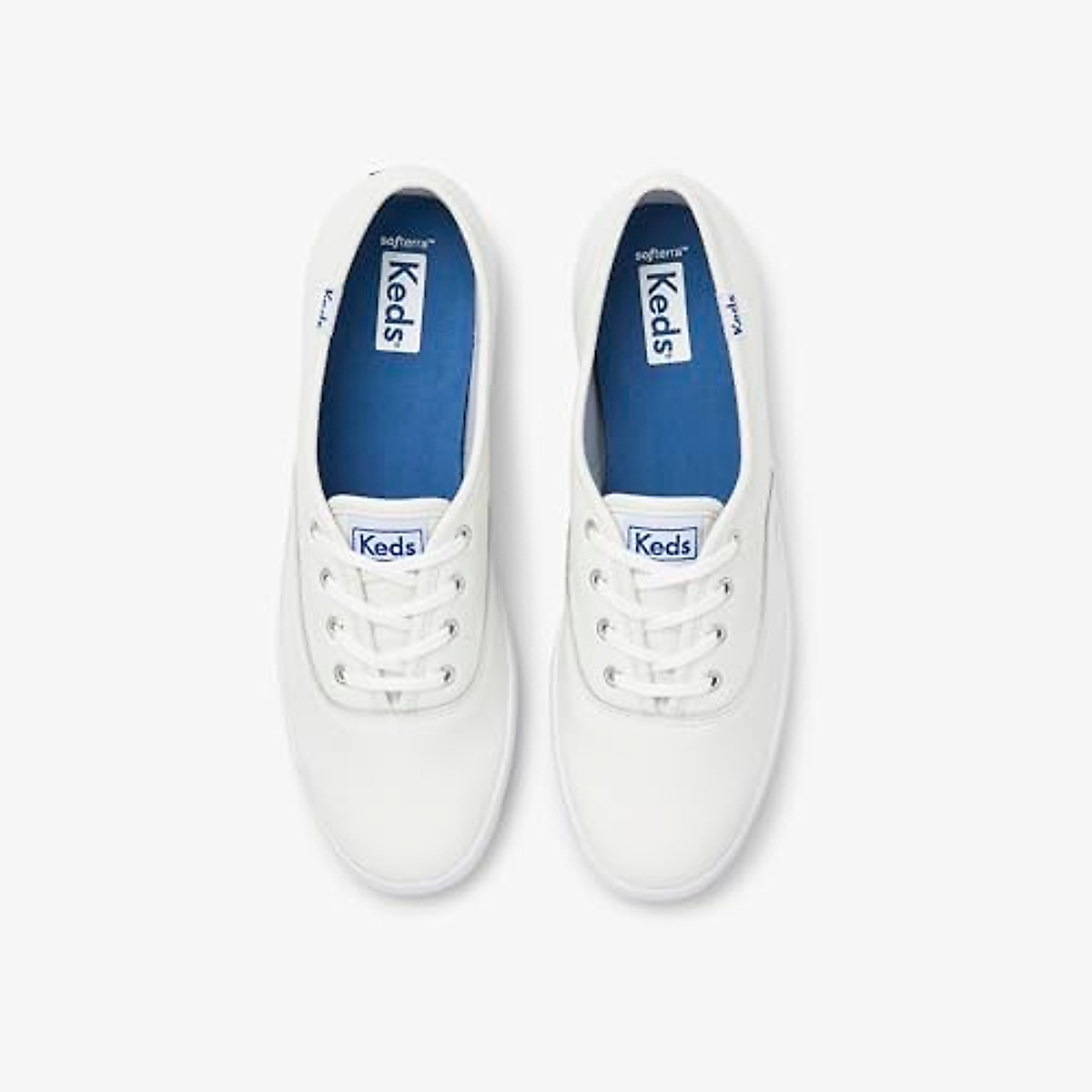 Keds Women's Champion Lace Up Sneaker, White Leather, 6.5