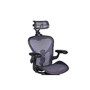 Engineered Now The Original Headrest for The Herman Miller Aeron Chair (H4 for Remastered, Graphite)