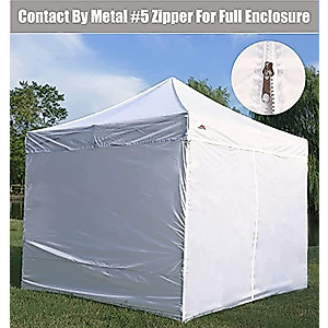 SCOCANOPY Door for 10x10 Canopy Frame One Central Zipper Design for Easy Entry and Exit,1 Pack Canopy Door Only,White