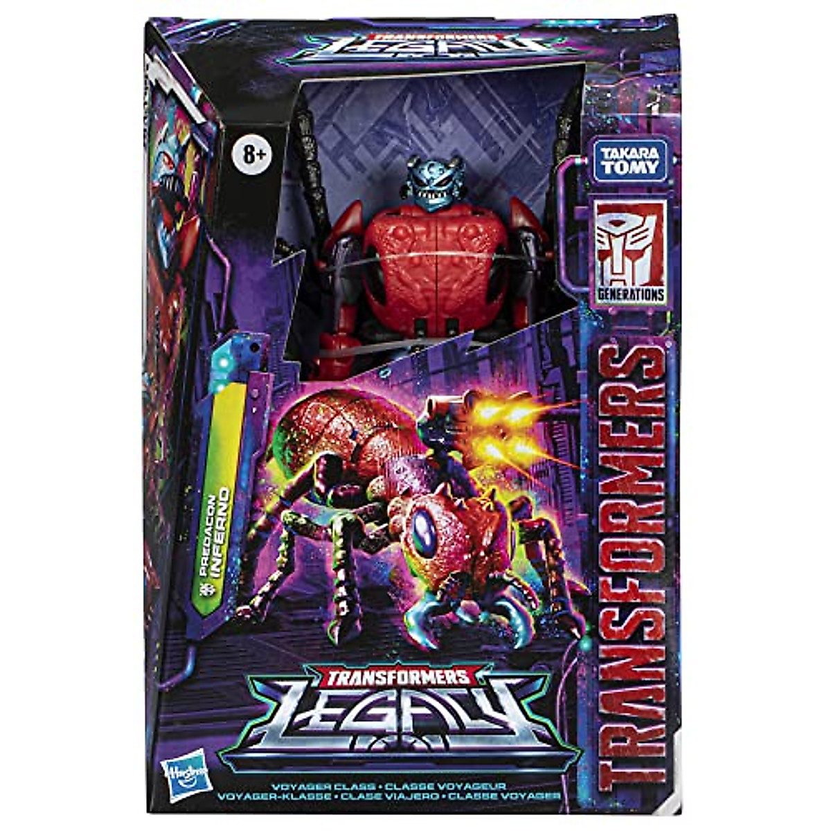 Transformers Toys Generations Legacy Voyager Predacon Inferno Action Figure - Kids Ages 8 and Up, 7-inch