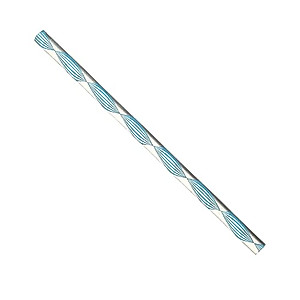Fielect Light Blue Twisted Line Acrylic Round Rod Standard Plexiglas Tolerance Lightweight for DIY 12mm Diameter 250mm Height 1Pcs
