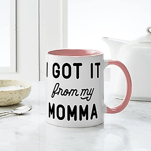 CafePress I Got It From My Momma Mug Ceramic Coffee Mug, Tea Cup 11 oz