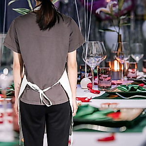 WZMPA Mother Of The Bride Wedding Party Apron Bridal Shower Gift Bride's Mother Adjustable Apron With Pocket (Mother Of Bride)