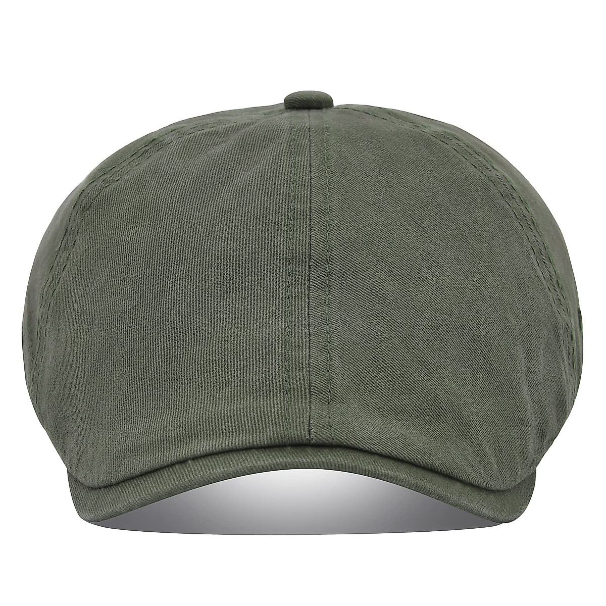 VOBOOM Cotton Washing Flat Cap Cabbie Hat Gatsby Ivy Irish Hunting Newsboy (Army Green)