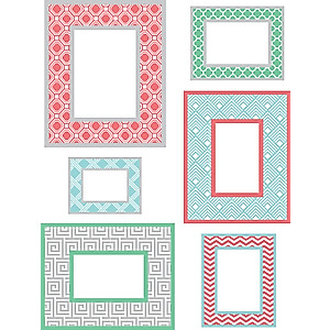 WallPops WPK1595 Geo Color Frame Wall Art Kit, Multicolor