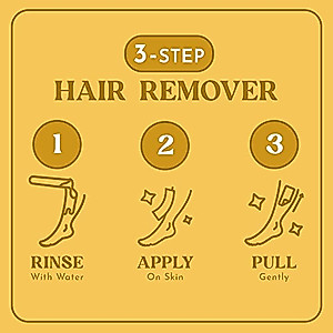 MOOM - Organic Hair Remover, All-Natural Sugar Wax for Underarm, Bikini, Brazilian, Face and Leg, Soft Wax for Sensitive Skin, Wax Beads Alternative, At-Home Hair Removal Wax for Women and Men, 12 oz