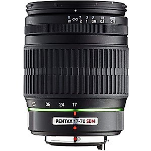 Pentax 17-70mm f/4 DA SMC AL IF SDM Lens for Pentax Digital SLR Cameras