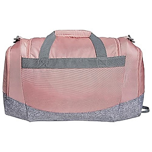 adidas Unisex Defender 4 Small Duffel Bag, Wonder Mauve Pink/Jersey Grey/Grey, One Size