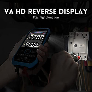 Digital Multimeter FNIRSI S1 Smart Electrical Tester NCV Measures AC/DC Voltage Resistance Continuity Capacitance Temperature Frequency Diode Live Wire Auto Measurement 9999 Counts TRMS