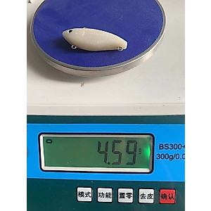 10pcs Fishing Unpainted VIB Crankbait Lure Body 49mm 4.59g Blank lipless Hard LuresSimulation Blank Body Clear Hard Baits Trout Salmon Minnow Lure Popper Lures Topwater Freshwater with Free Eye