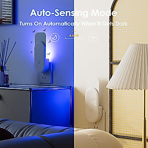 TIENBE Flying Insect Trap, 2 in 1 Indoor Plug-in Fruit Fly Trap, 1 Trap White and 6 Glue Cards, Fruit Fly Traps for Gnat, Moth, Mosquito, Suitable for Every Part of The Home