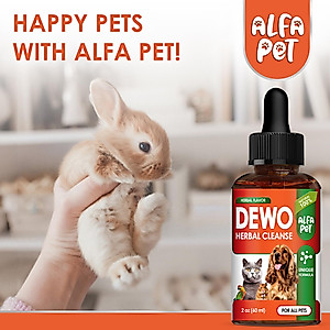 Liquid Herbal Cleanse for Cats and Dogs • Cats & Dogs Natural Broad Spectrum Cleanser • Dietary Supplement Drops for Cats and Dogs • Natural Broad Spectrum Cleanser for Pets • 2 oz