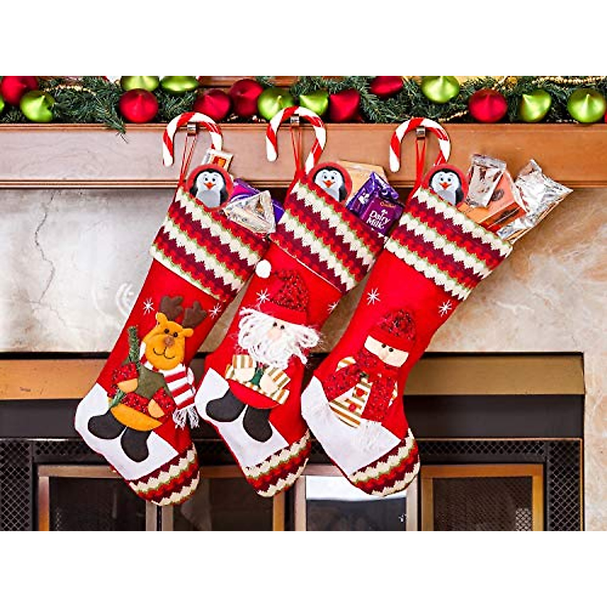 Peekaboo Penguin Milk Chocolate Balls with Marshmallow Penguins, Christmas Stocking Stuffer for Kids, Holiday Activities, (6 Pack)