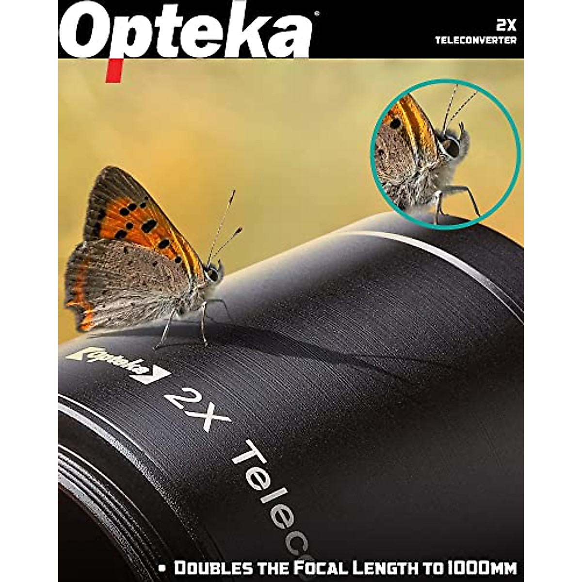 Opteka 500mm/1000mm f/8 Manual Telephoto Lens for Canon EOS 80D, 70D, 60D, 60Da, 50D, 40D, 30D, 1Ds, Mark III II, 7D, 6D, 5D, 5DS, Rebel T6s, T6i, T6, T5i, T5, T4i, T3i, T3 and T2i Digital SLR Cameras