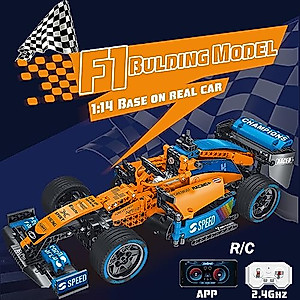 WISEPLAY F1 Model Cars to Build for Adults and Kids - Remote Control Car F1 Building Set - STEM Project for Adult and Kids - Great Collectable Model for Display and Play