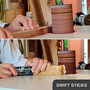 8.5" Long Abrasive Cleaning Sticks. Removing Dust & Dirt Build up from Abrasive Belts. 100% Natural Rubber. Clean Sandpaper Belts, Sanding Discs, Drum Sanders, Grip Tape & Skateboard Grip Surfaces