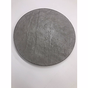 Concrete Cement Lazy Susan Unique, Hand Crafted, Gray, Turntable, 360 Degree Swivel, Made in The USA, Home Decor by Concrete Resurrection (21-1/2" Diameter)